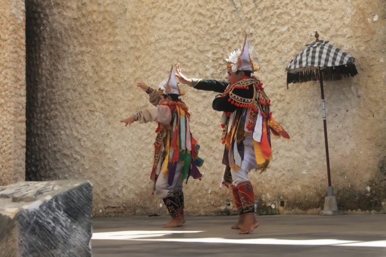 Line Dance, Balinese Warrior Resilience Symbol - Bali Travel Diary
